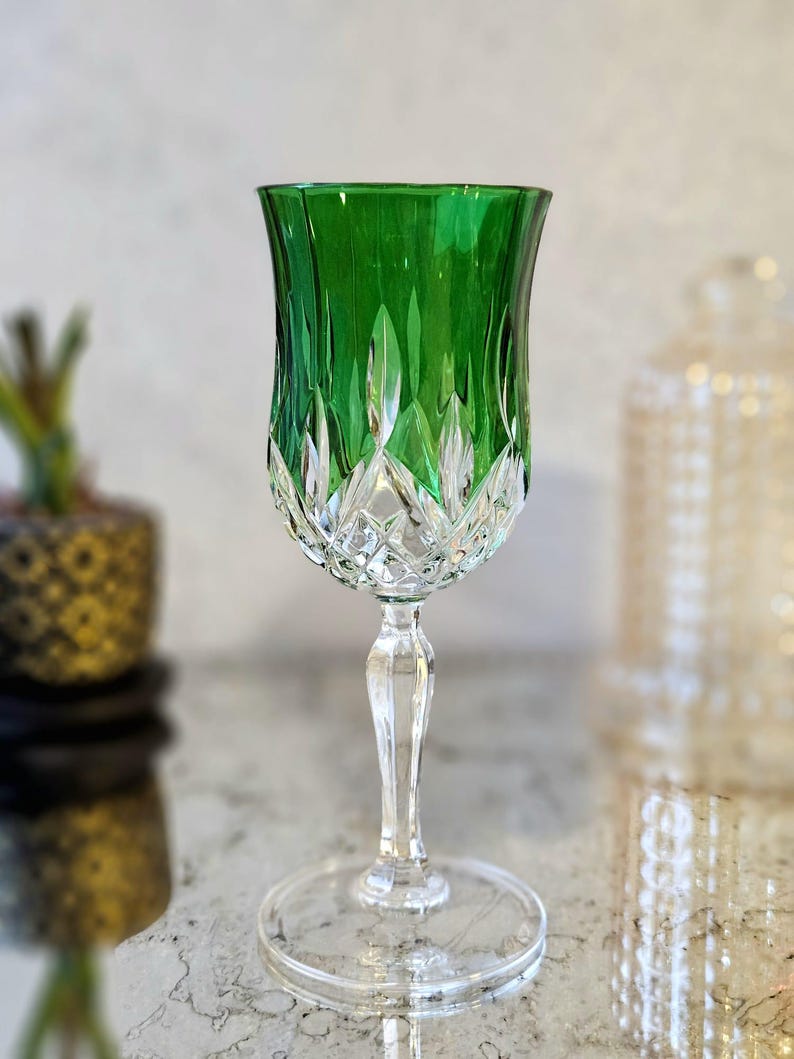Italian RCR Crystal Wine Glass, Colorful Stemware, 160ml - Etsy