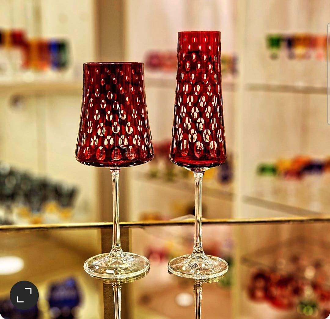 Bohemian Crystal Glassware: Elegant Wine Goblets & Champagne Flutes for ...