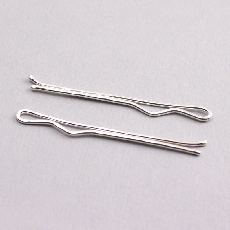 Pair of Sterling Silver Bobby Pins - Etsy