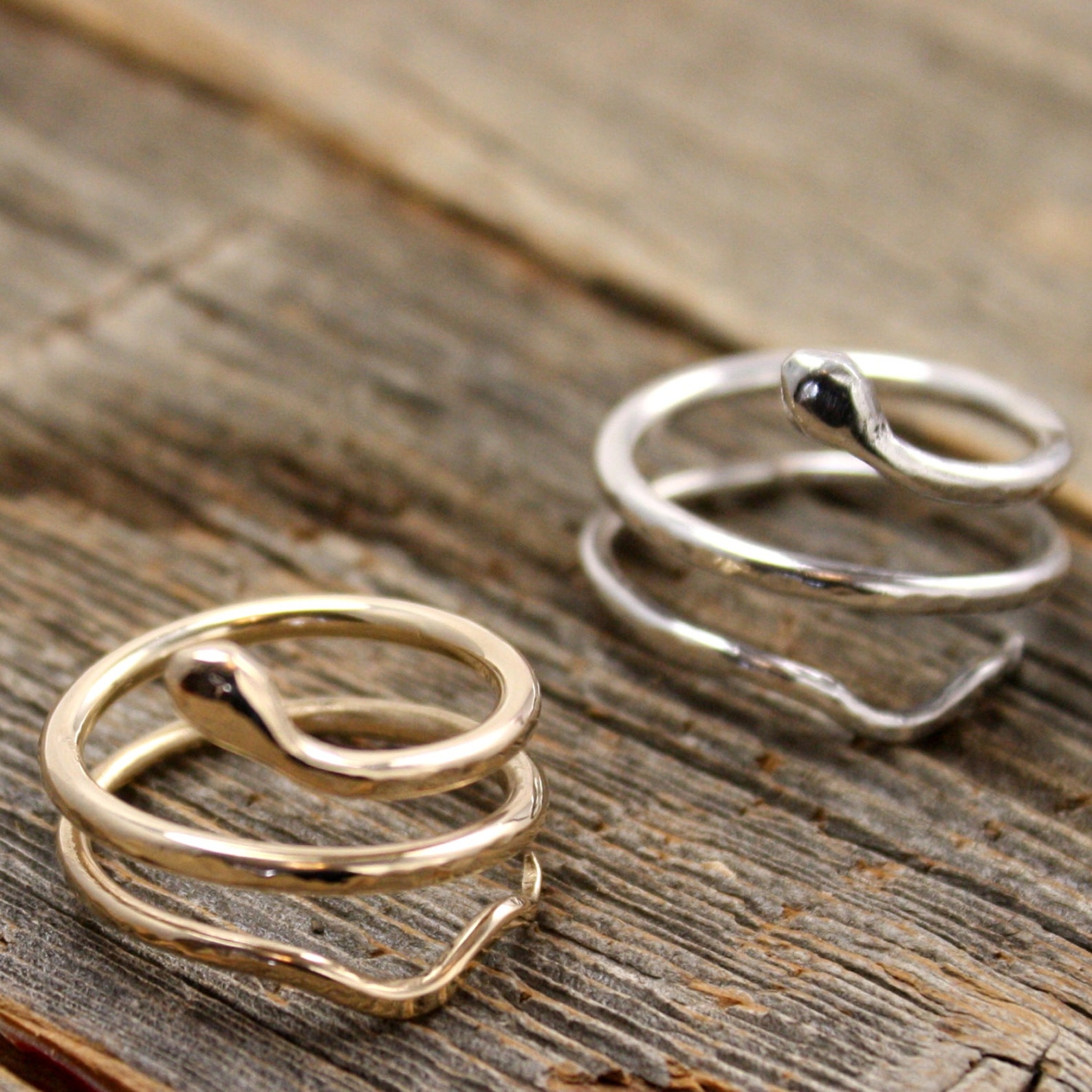 Serpent Ring in Sterling Silver - Etsy