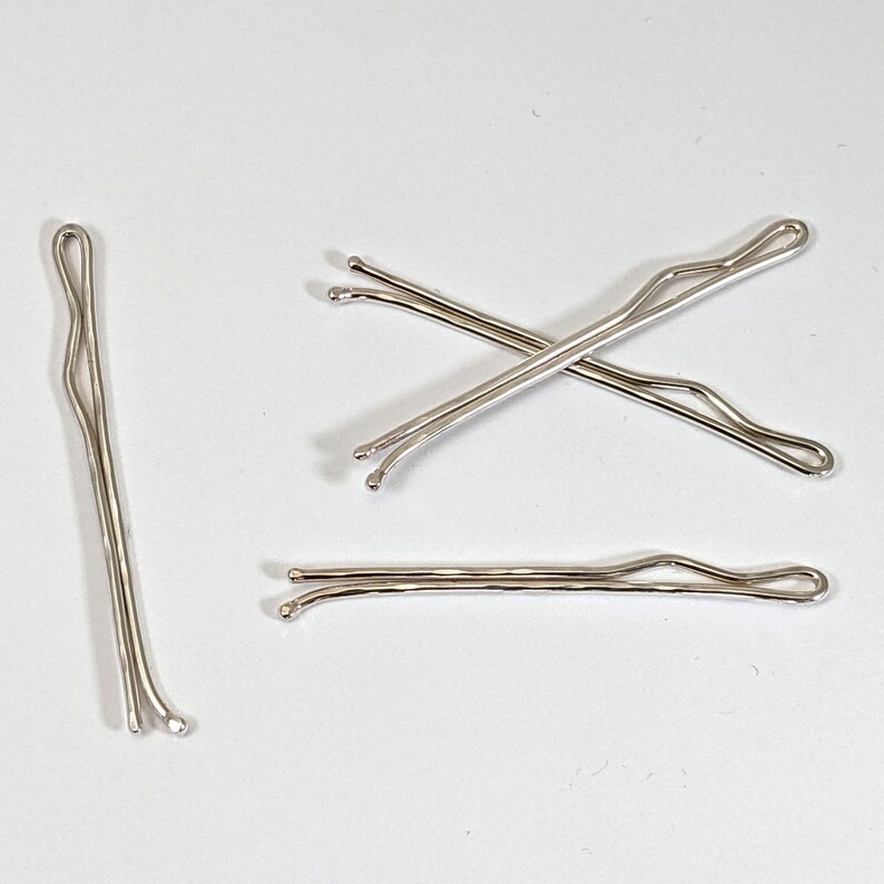 Pair of Sterling Silver Bobby Pins - Etsy