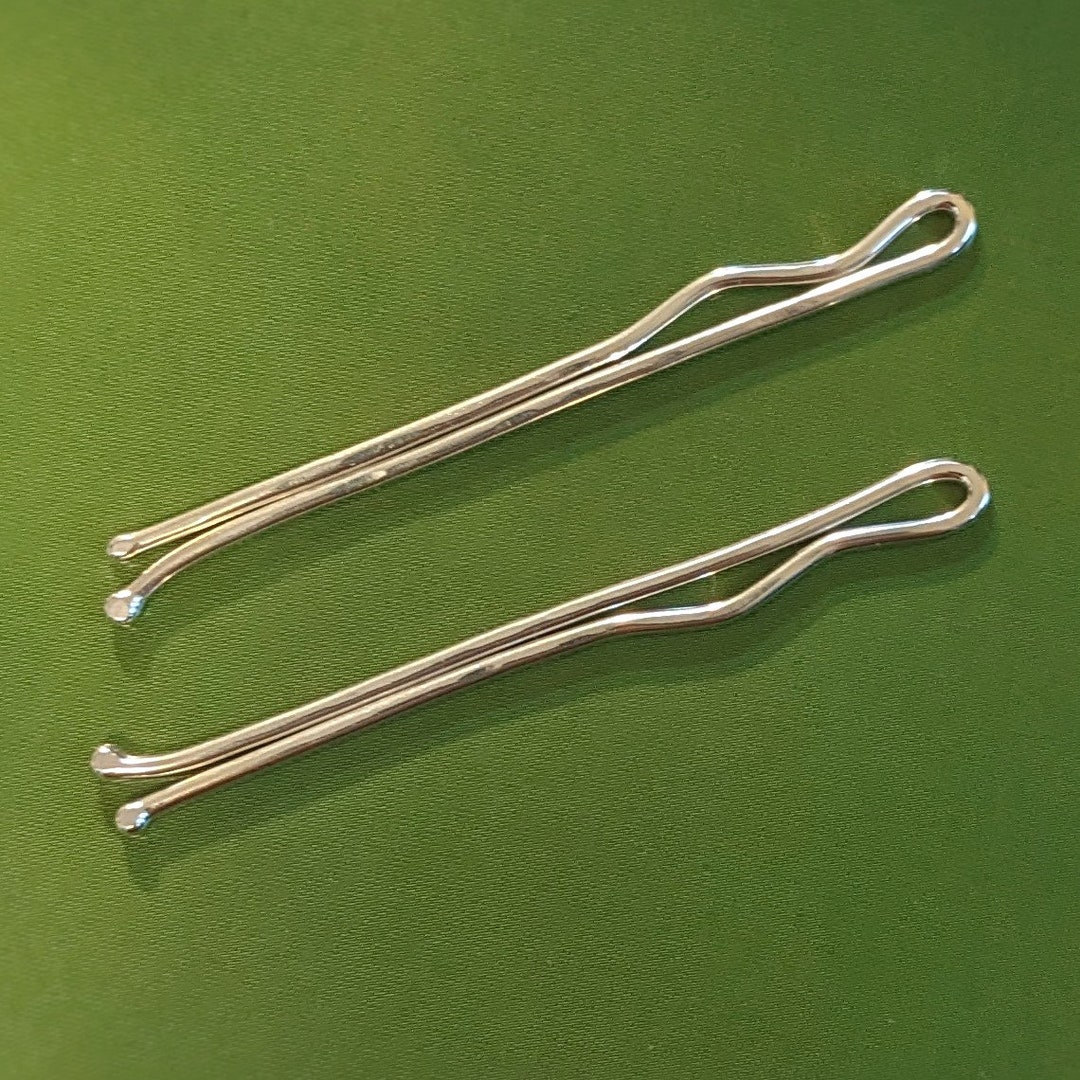 Pair of Sterling Silver Bobby Pins - Etsy
