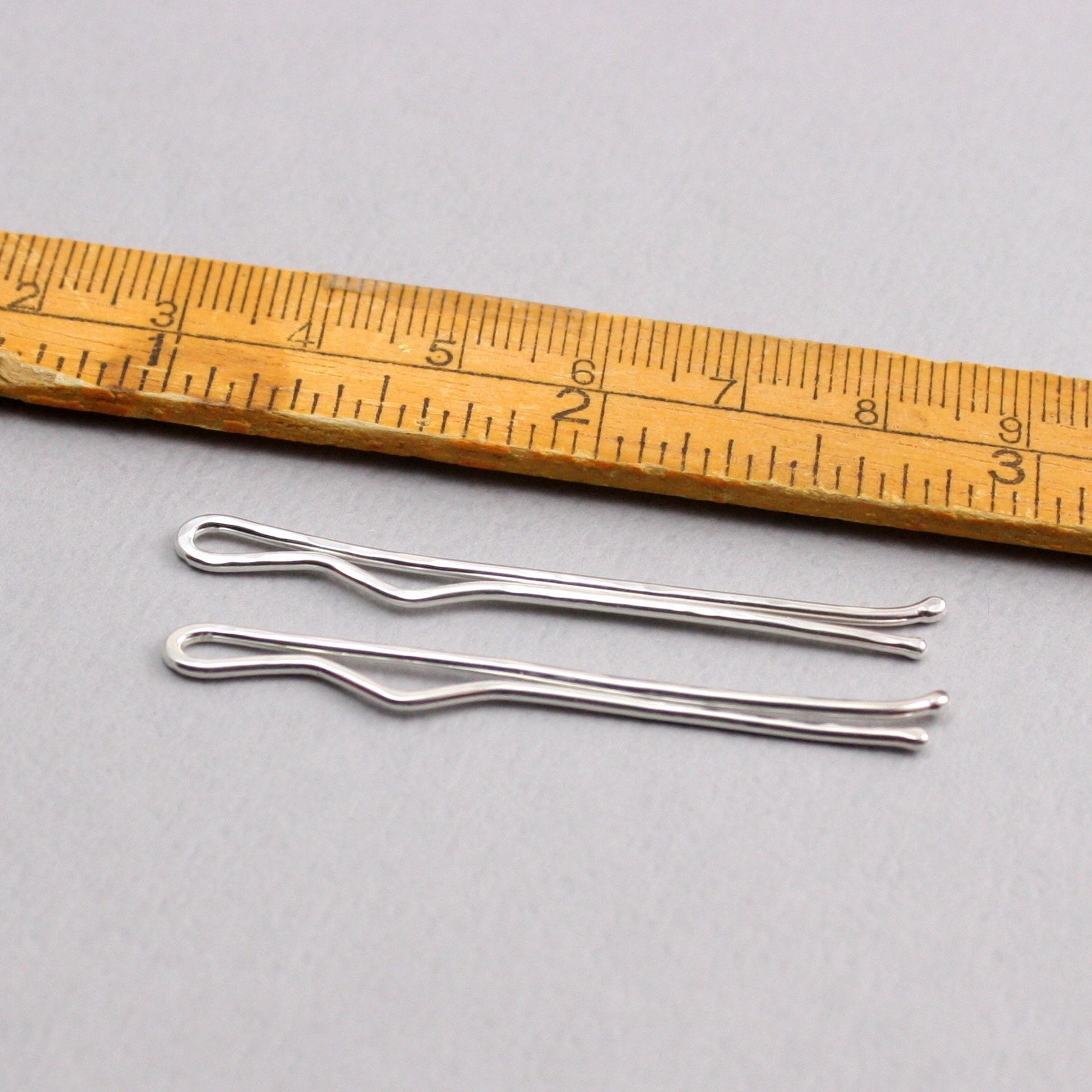 Pair Of Sterling Silver Bobby Pins Etsy