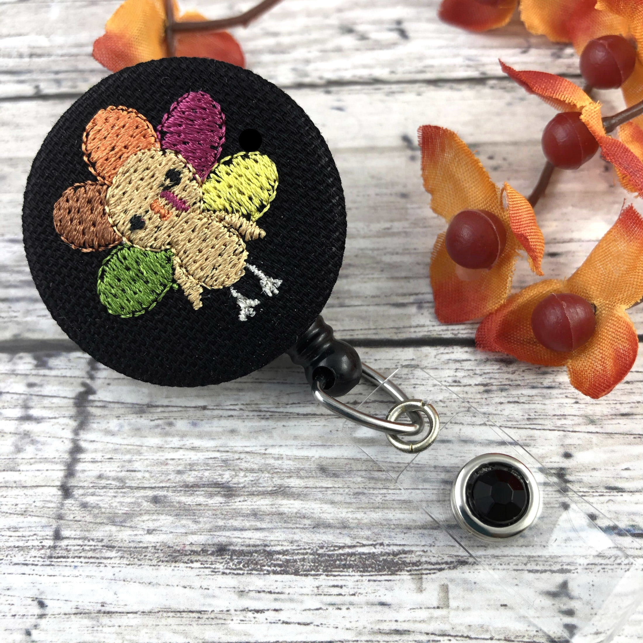Thanksgiving Badge Reel Turkey Badge Reel Fall Badge Reel | Etsy