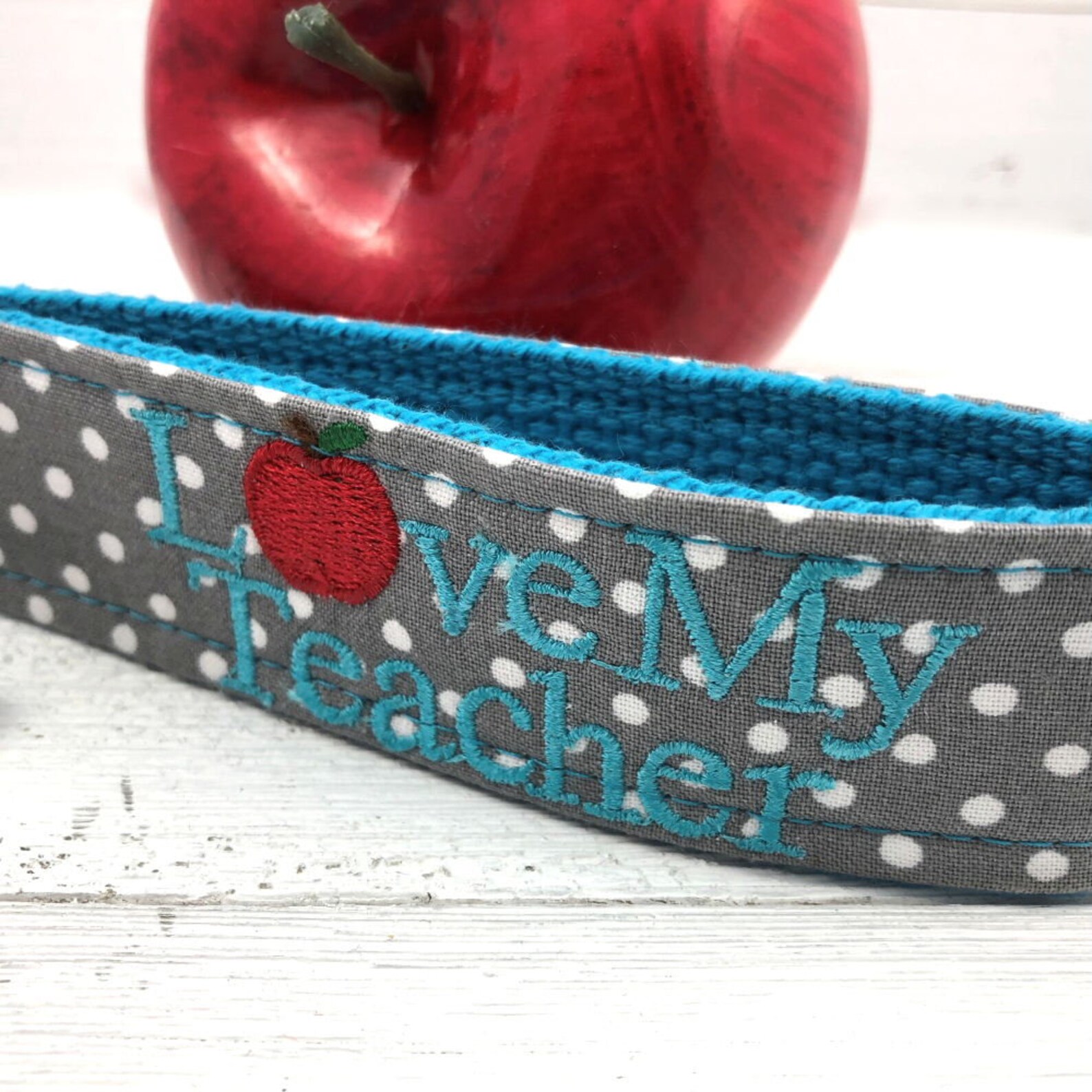 Embroidered Keychain for End of Year Teacher Gift, Preschool Teacher ...