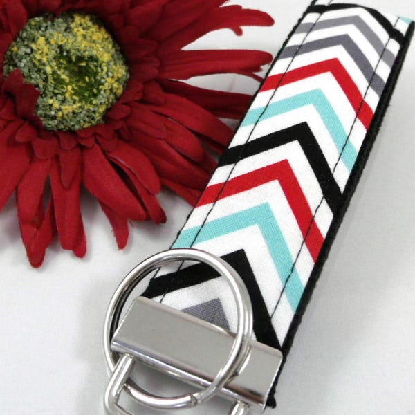 Aqua Red Chevron - Etsy