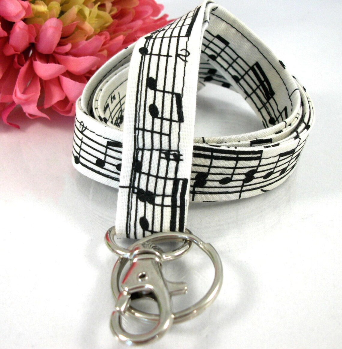 Handmade Music Lanyard for Keys, Popular Right Now, Lanyard With ID ...