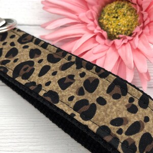 Leopard Keychain Wristlet | Keychains for Women | Animal Print Keychain ...