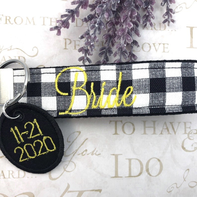 Bride Keychain, Bride Key Fob, Bachelorette Party Gifts, Bridal Party ...