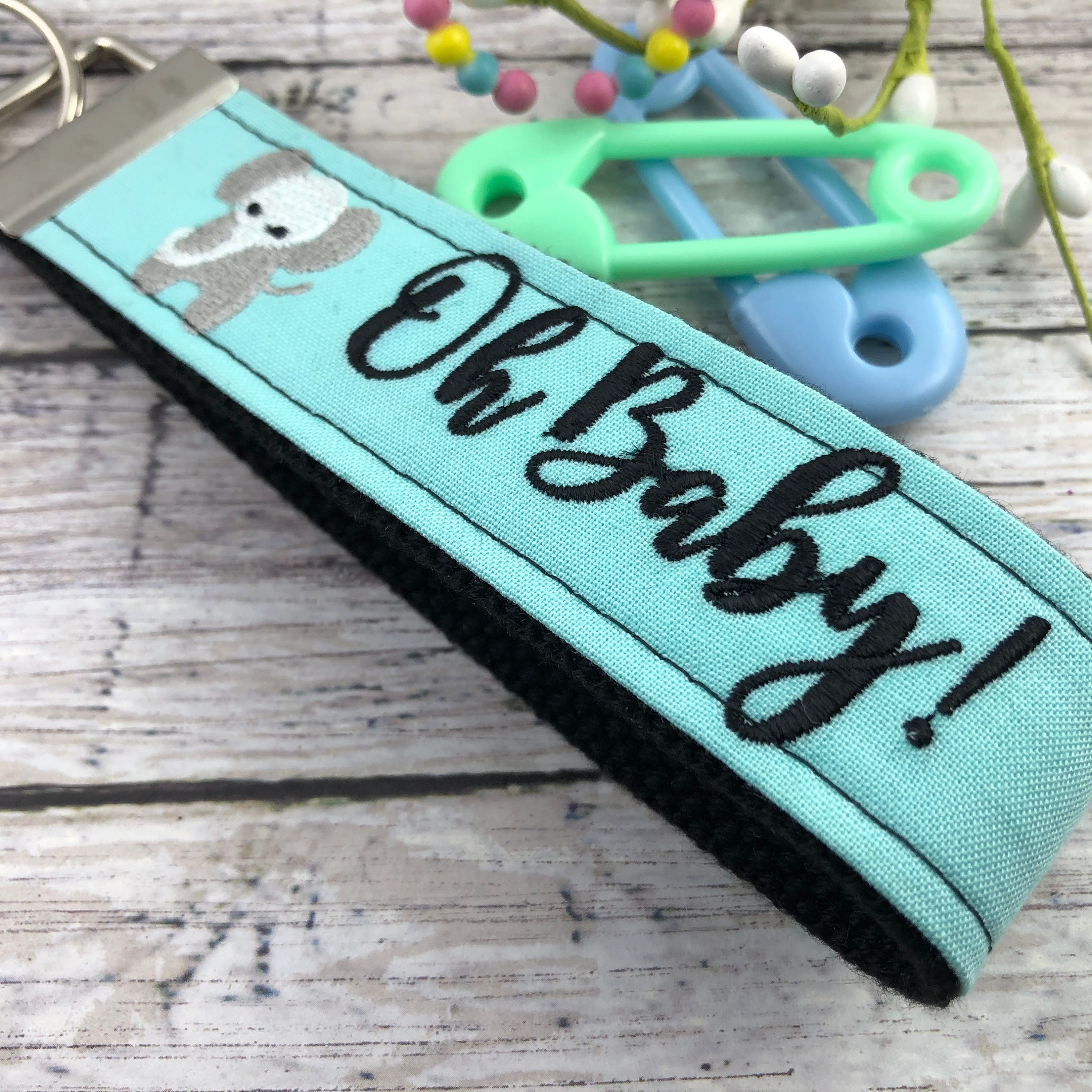 Expecting Mom Gift, Handmade Keychain Wristlet, New Mom Gift, Baby ...