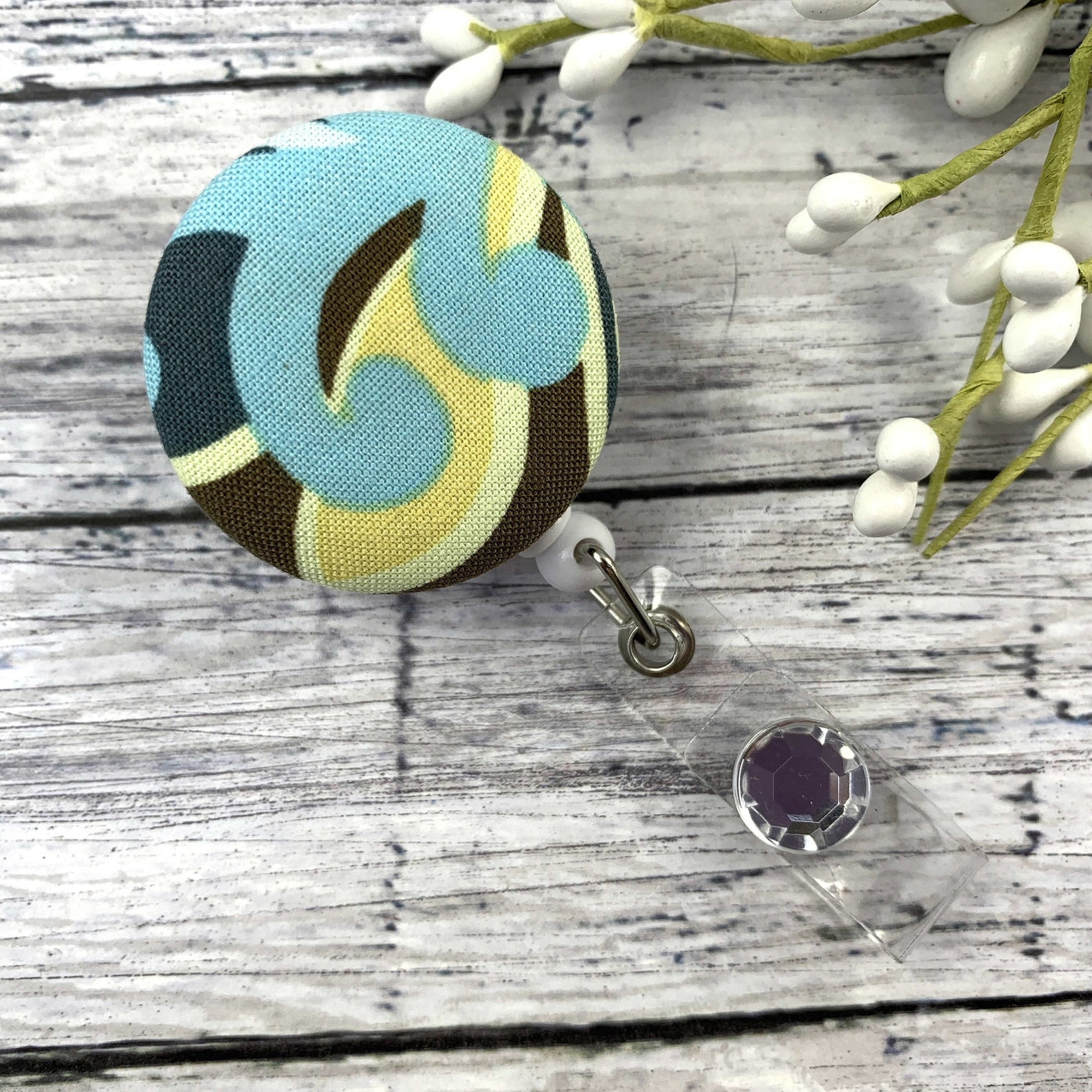 Unique Badge Reel Cute Badge Reel Abstract Print Modern | Etsy