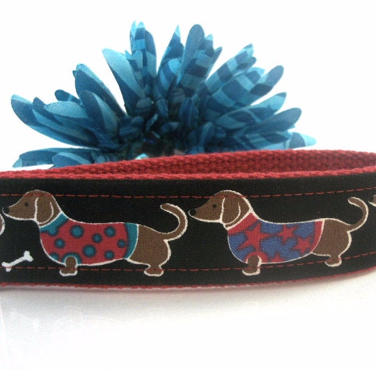 Cute Dog Mom Keychain Dachshund Fabric Wristlet Keychain | Etsy