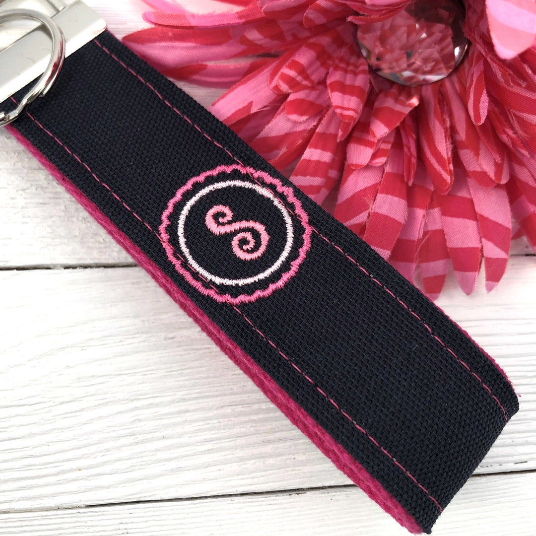 Monogram Keychain | Monogram Keychain for Women | Monogram Key Fob ...