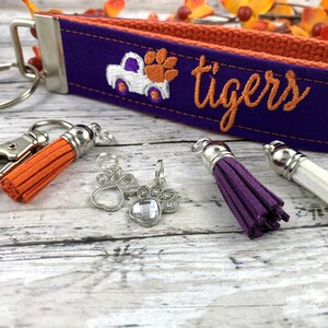 Clemson Wristlet Keychain, Approved Crafter License Holder, College ...