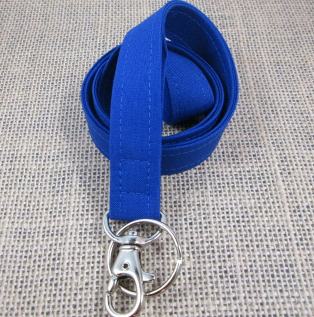 Lanyard in Royal Blue for School or Work - Etsy