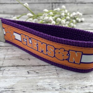 Clemson Keychain Wristlet Keychain Key Fob, Approved Crafter License ...