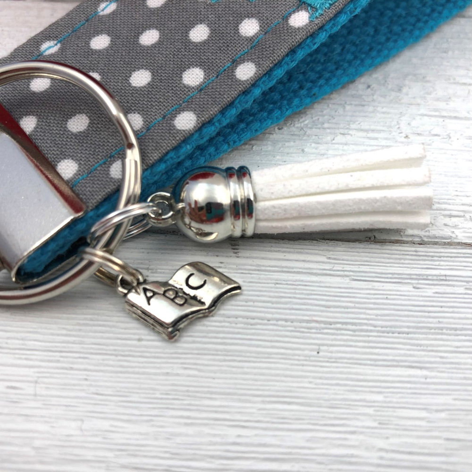 Embroidered Keychain for End of Year Teacher Gift, Preschool Teacher ...