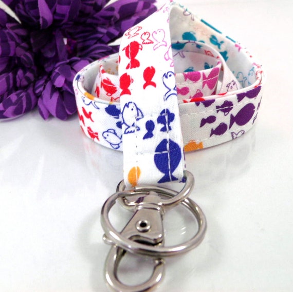 Fish Lanyard for Keys and ID Badge | Etsy