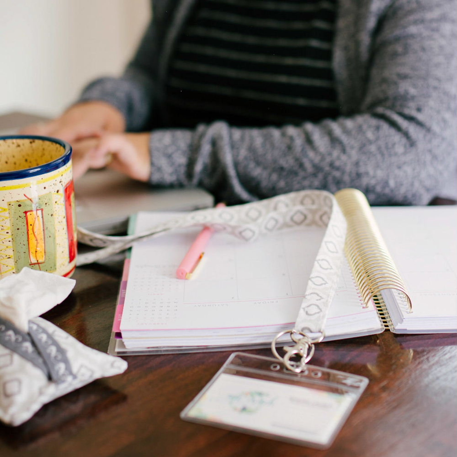 Teacher Lanyard With Id Holder, Back to School, Preschool Teacher Gifts ...