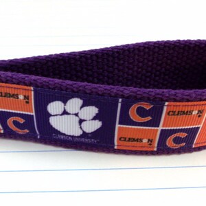 Clemson Wristlet Keychain, Approved Crafter License Holder, Wrist ...