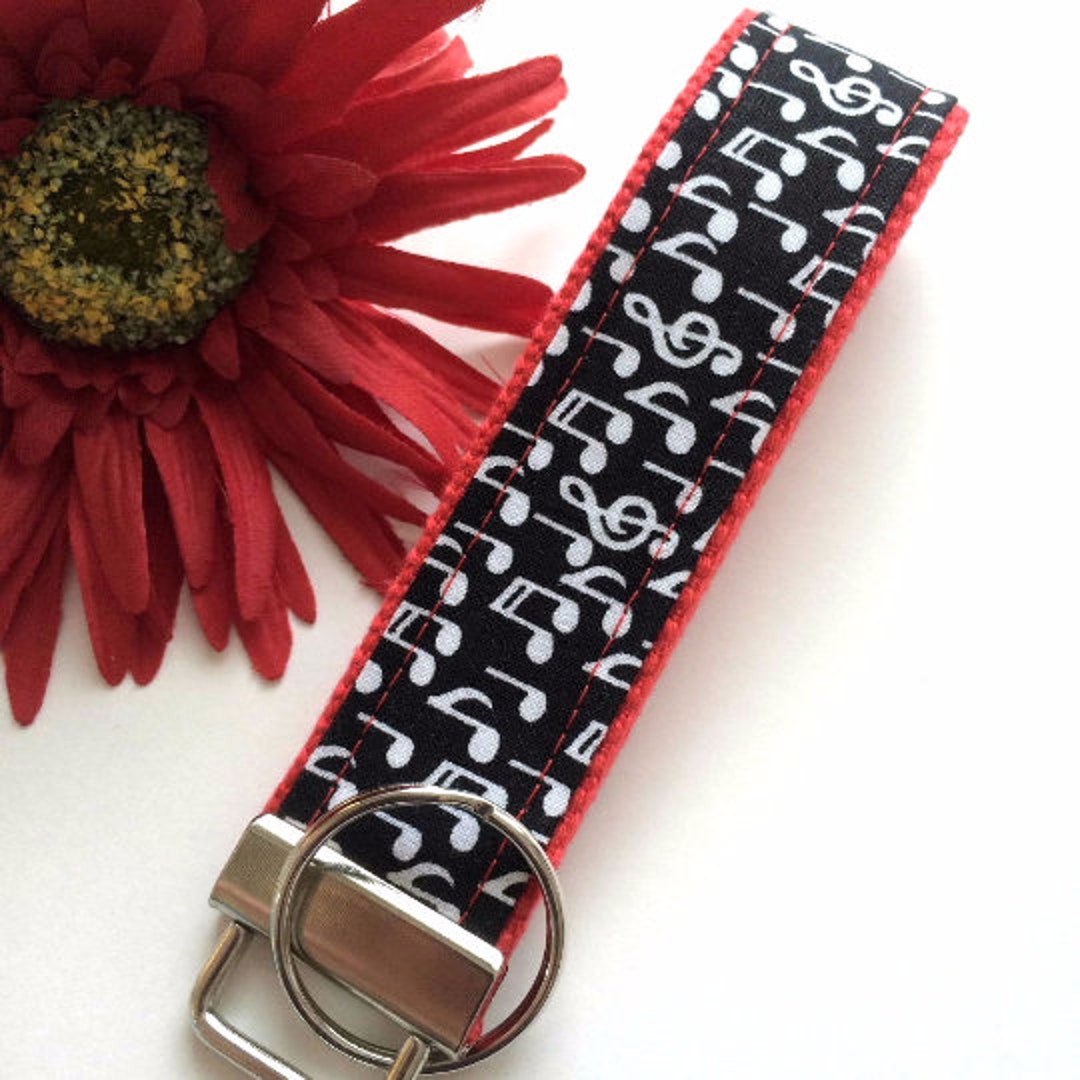 Music Wristlet Keychain, Popular Right Now, Piano Teacher Gift, Music ...