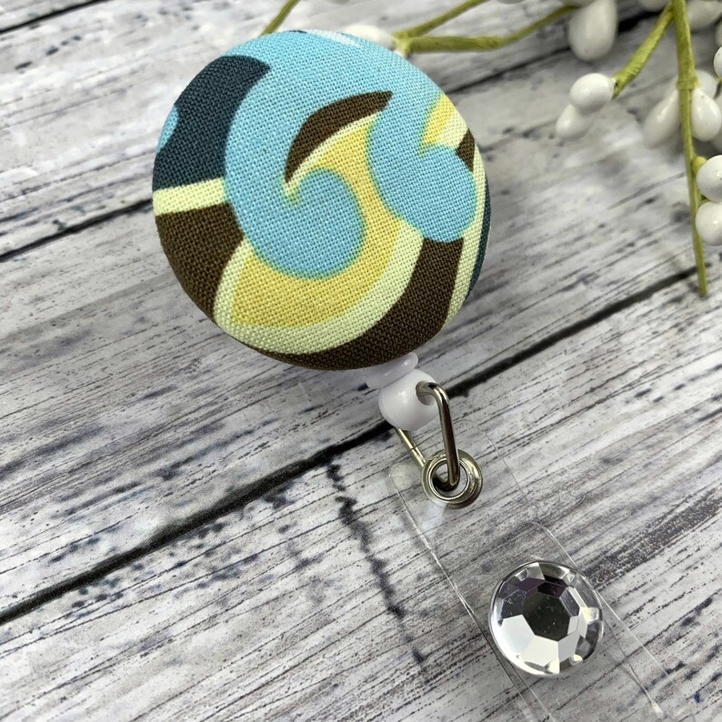 Unique Badge Reel Cute Badge Reel Abstract Print Modern - Etsy