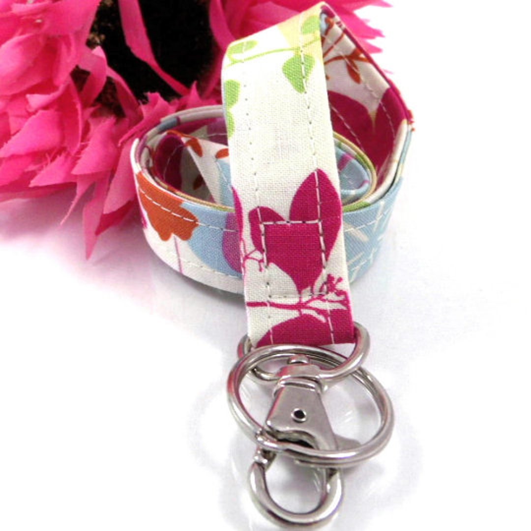 Floral Lanyard, Fabric Lanyard, Lanyard Necklace, Cute Lanyard, Cruise ...
