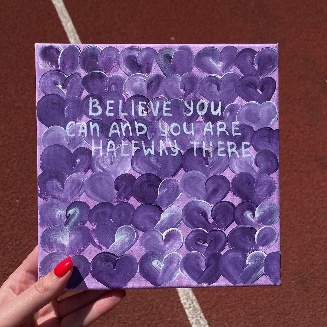 Custom Text Positive Affirmation Acrylic Art, Personalized Words for ...