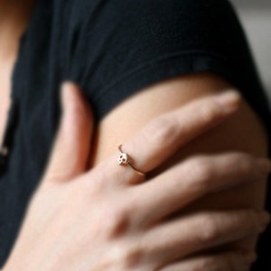 Baby Skull Ring in 14k Gold - Etsy
