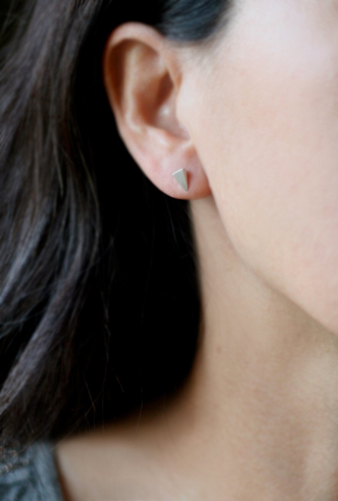 Small Spike Stud Earrings Sterling Silver - Etsy