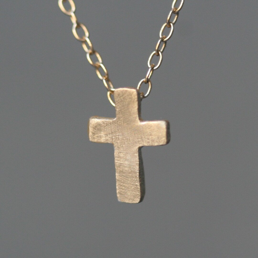 Small Cross Necklace - Etsy