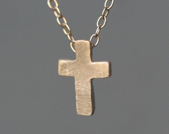 Small Cross Necklace - Etsy