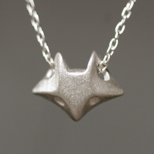 Fox Necklace in Sterling Silver - Etsy