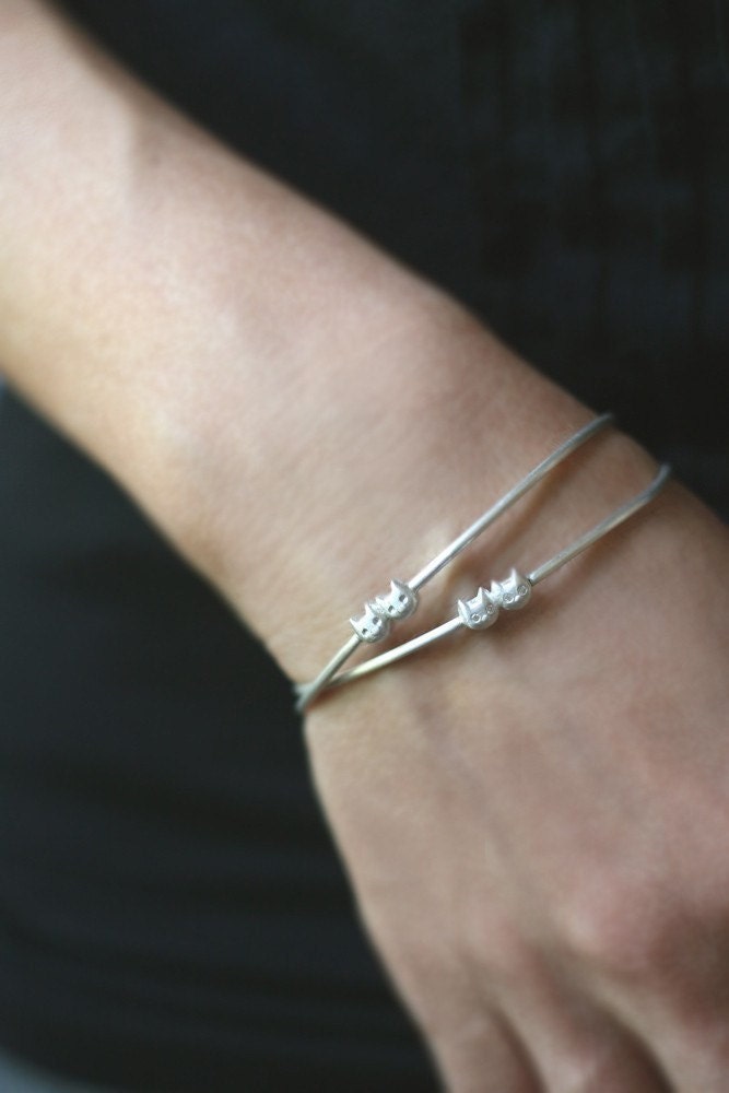 Kitty Bangle - Etsy