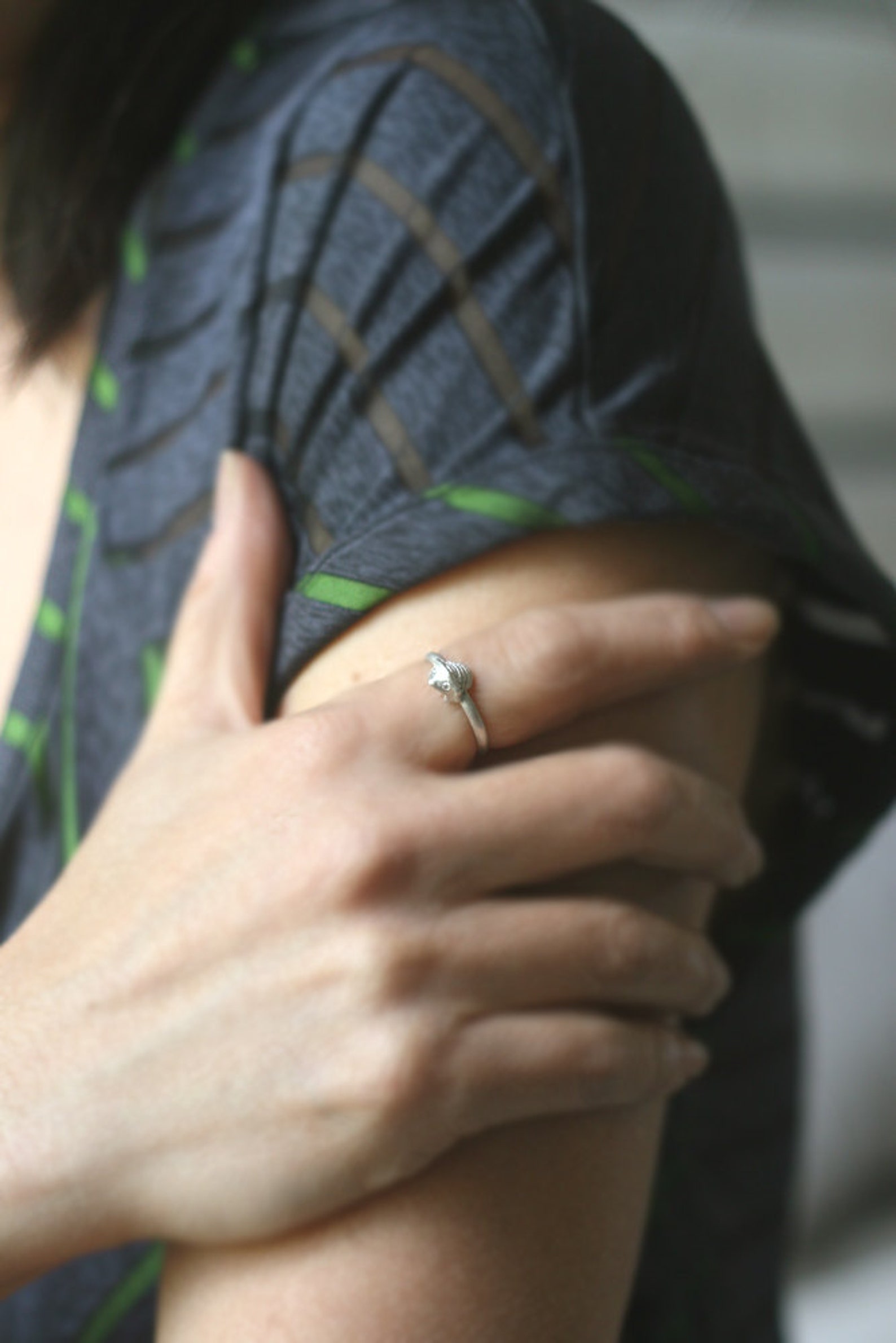 Hedgehog Ring in Sterling Silver - Etsy