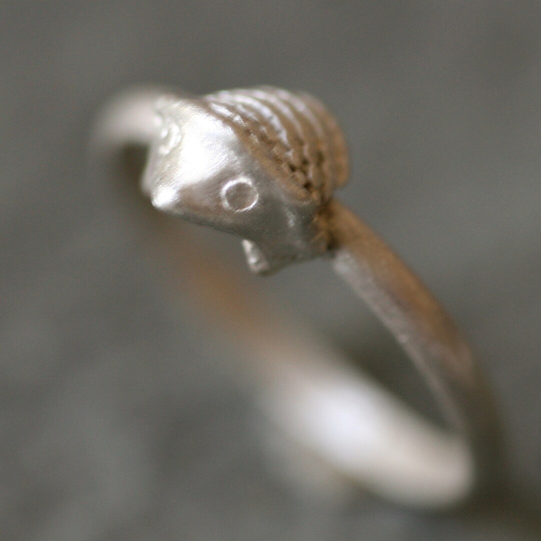 Hedgehog Ring in Sterling Silver - Etsy