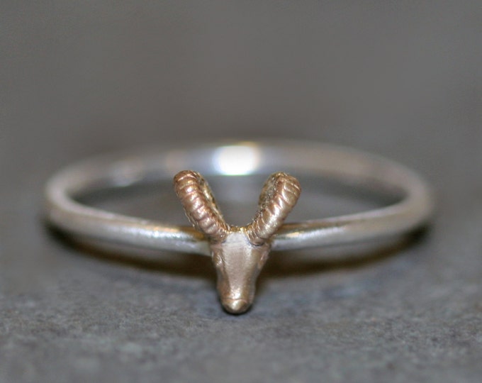 Ram Ring in 14K and Sterling Silver - Etsy