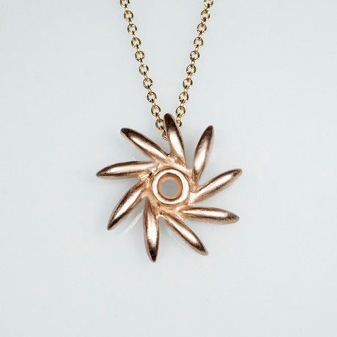Seed Pinwheel Necklace - Etsy
