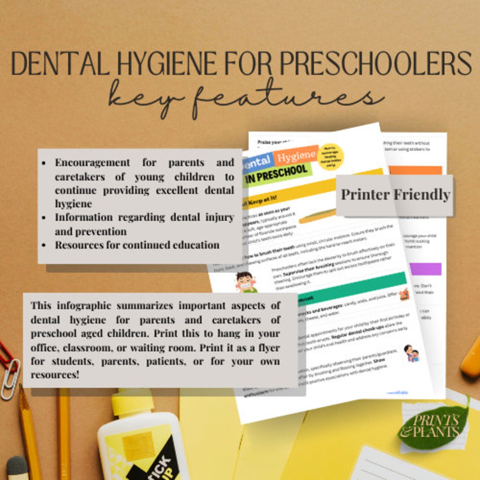 Dental Hygiene Infographic for Preschoolers - for Parents and ...