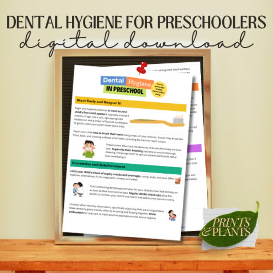 Dental Hygiene Infographic for Preschoolers - for Parents and ...