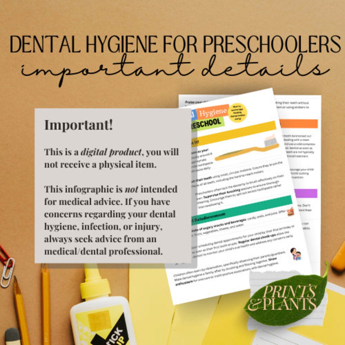 Dental Hygiene Infographic for Preschoolers - for Parents and ...