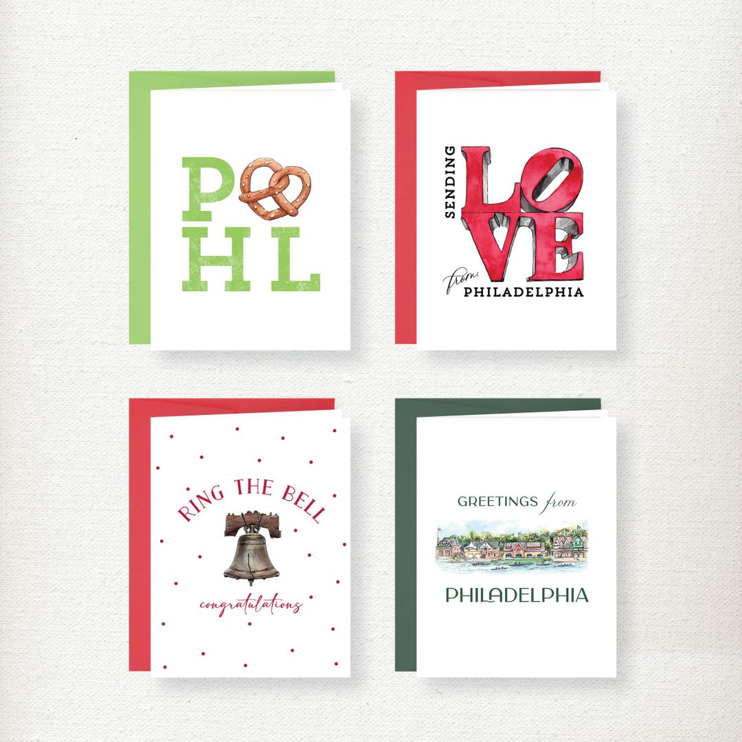 Philadelphia Greeting Card Multi Pack - Etsy