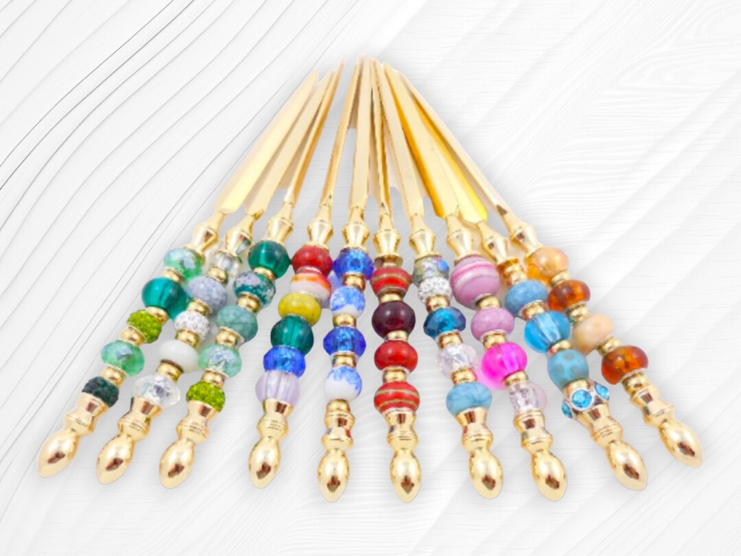 Beaded Letter Opener GOLD Variety of Colors - Etsy
