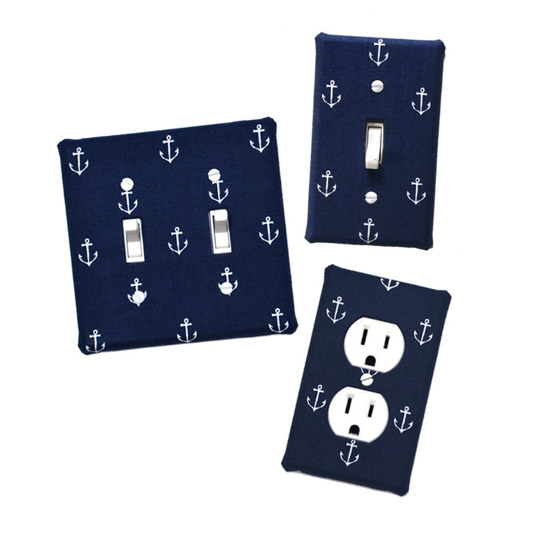 Fabric Covered Light Switch Plate Cover All Styles Double - Etsy