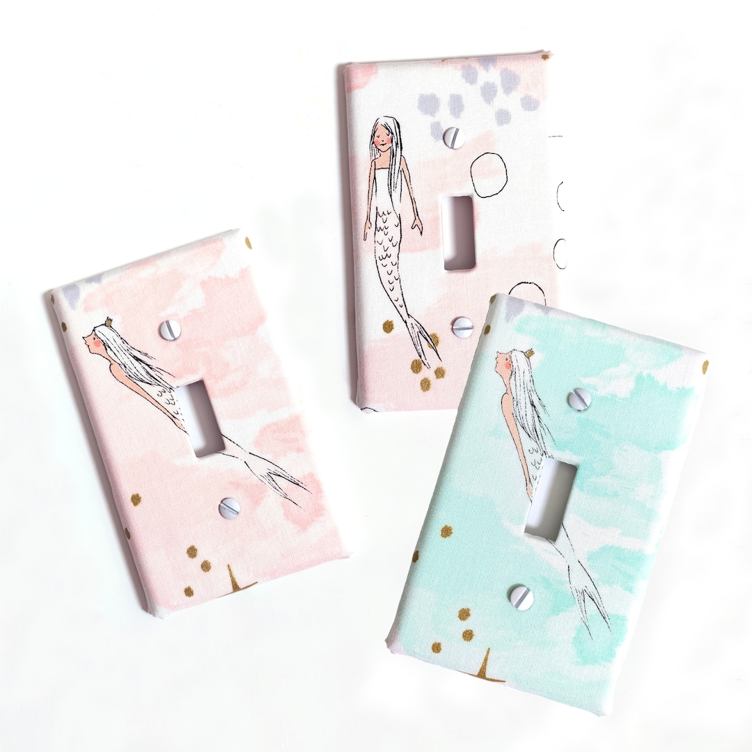 Fabric Covered Light Switch Plate Cover - All Styles - Double, Triple ...