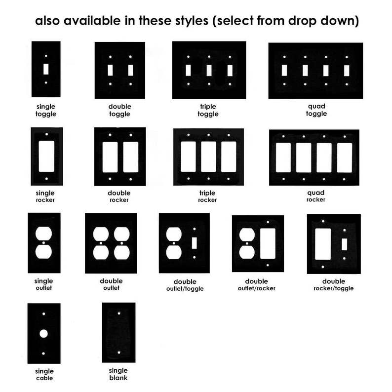 Fabric Covered Light Switch Plate Cover - All Styles - Double, Triple ...