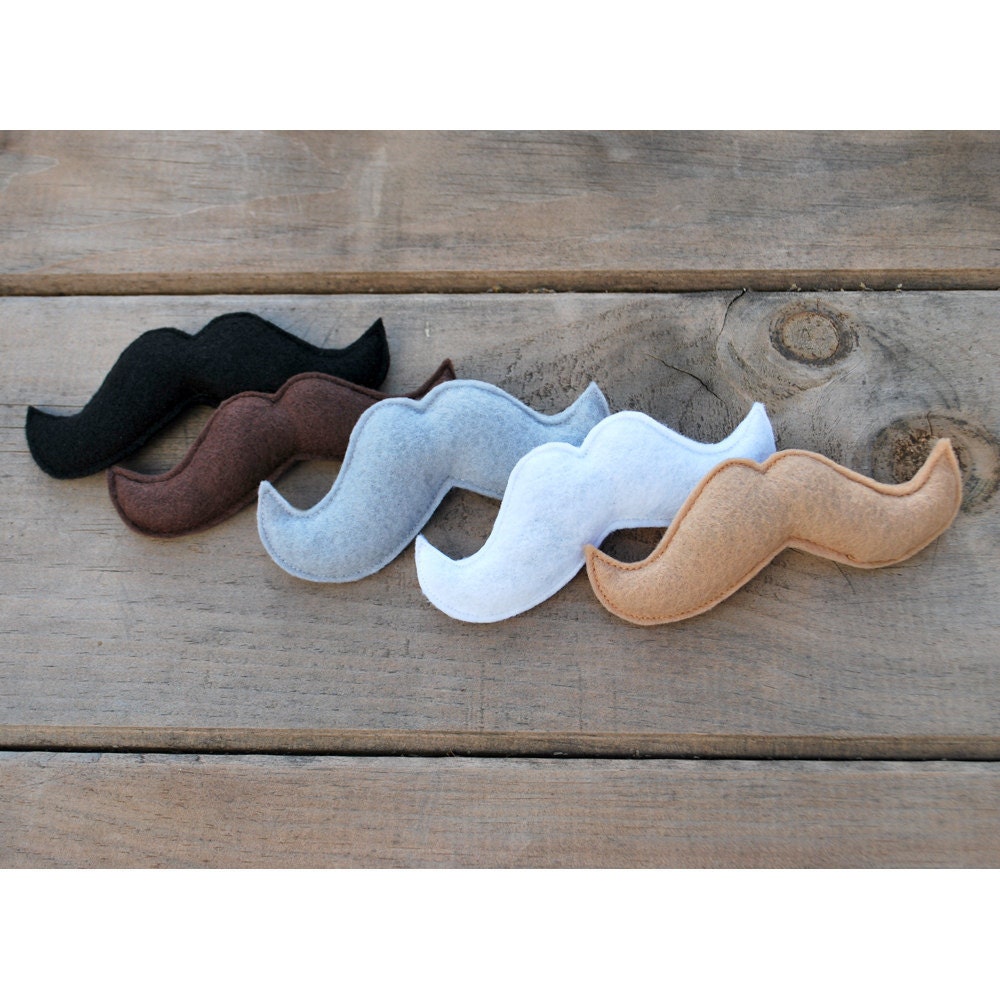 Catnip Mustache Toy 2 Pack Pick Your Colors Meow Happy - Etsy