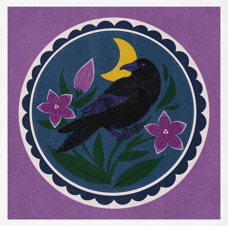 Raven Hex Sign - Etsy