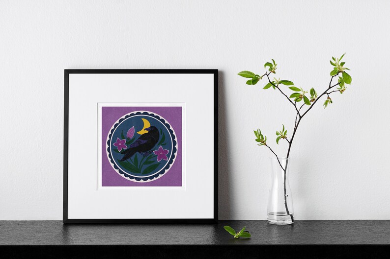 Raven Hex Sign - Etsy