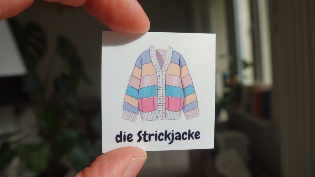 Clothing | German | Stickers | Set of 10 Stickers | Languages | Cartoon ...